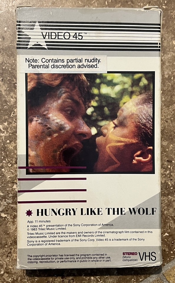 Duran Duran [VHS Tape] Girls on Film Hungry Like the Wolf Music Videos | eBay