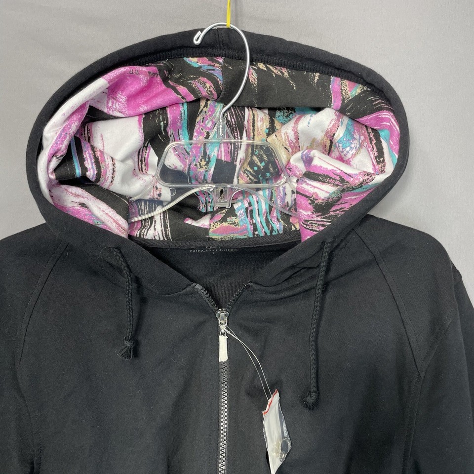 Princess Cruises Women's L Large Full Zip Cotton Blend Hoodie Jacket ...