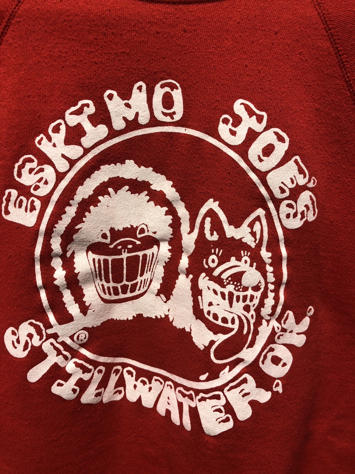 1980s Vintage Eskimo Joe’s Stillwater Oklahoma Red Sw… - Gem