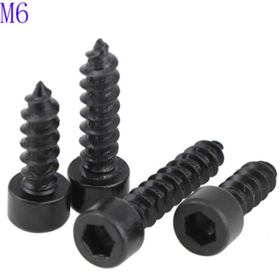 M6 Socket Head Cap Screw Self Tapping Screws High Tensile 8 Black Oxide ...