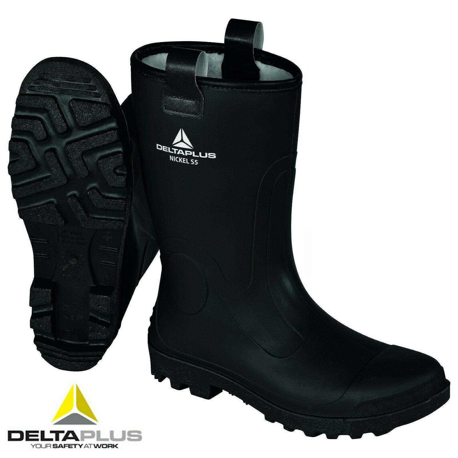 MENS DELTA PLUS WATERPROOF RIGGER BOOTS SAFETY SHOES STEEL TOE CAP WORK ...
