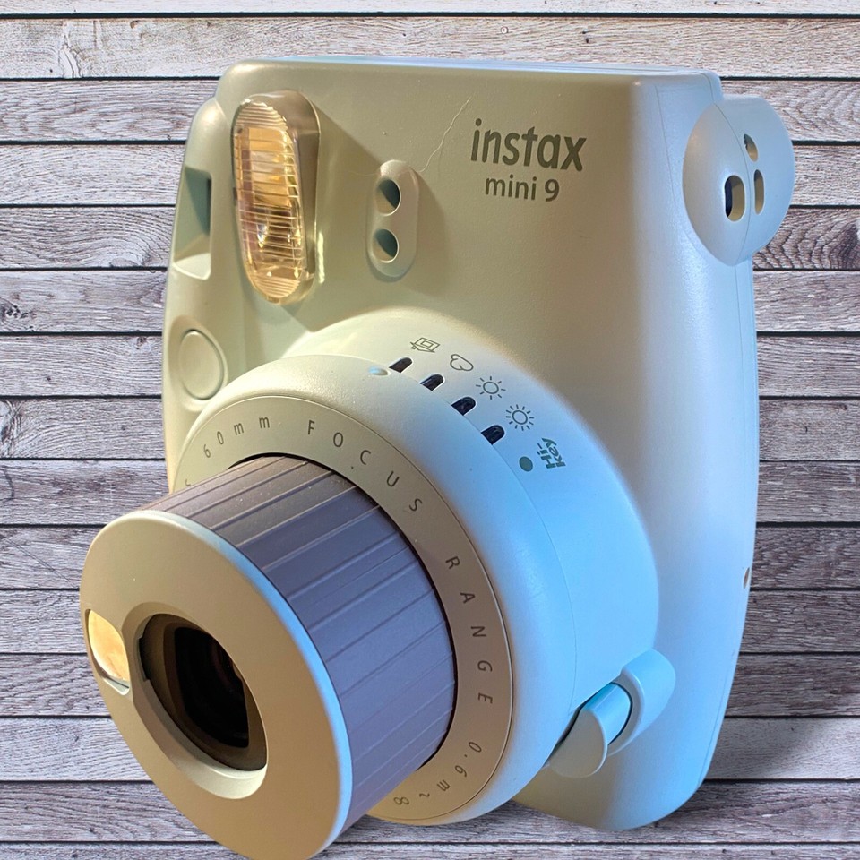 Fujifilm Light Blue Instax Mini 9 Instant Camera No Carry Strap w/ Film ...