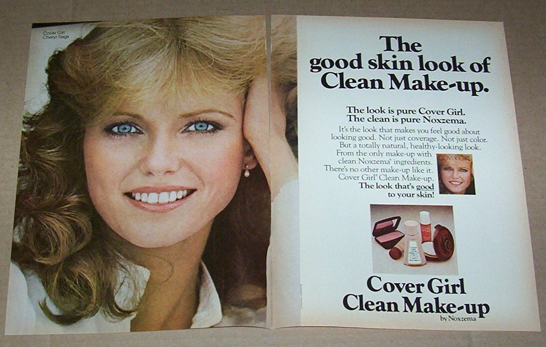 1979 print ad - Cover Girl CHERYL TIEGS cosmetics Clean make-up Old ...