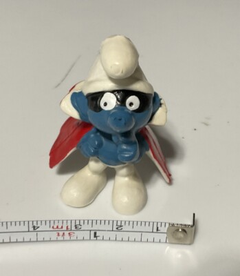 Smurf Spy Smurf with Red Cape PVC | eBay