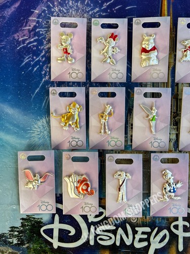 2023 Disney Platinum 100 Years of Wonder 100th Anniversary D100 Pin Set ...