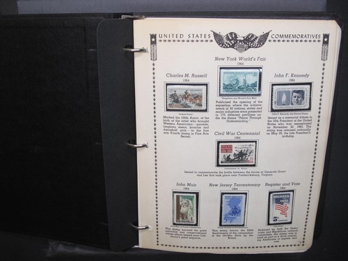 US MNH Commemorative Collection On Minkus Album Pages In Binder 1964 To ...