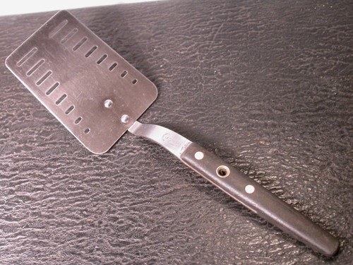 Vintage Flint Slotted Chrome Classic Fry Cook Diner Spatula Made in USA ...