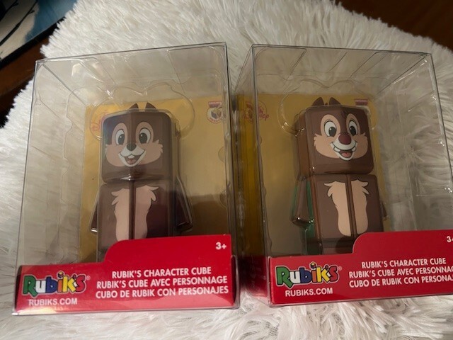 New Disney Parks Rubik's Character Cube Puzzle Chipmunks Chip & Dale ...