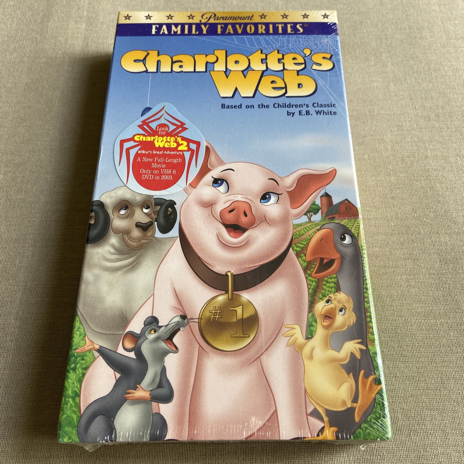Charlotte’s Web (VHS, 1996) Animated EB White Novel Adaptation Wilbur ...