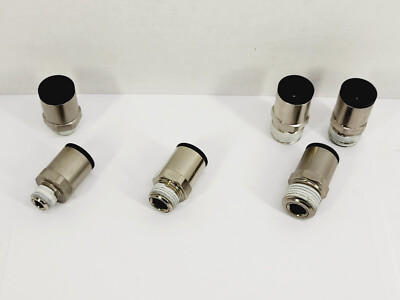 Legris 1/2 Tube to MNPT Connector (2) 3175 62 14, (1) 3175 62 18, (3 ...