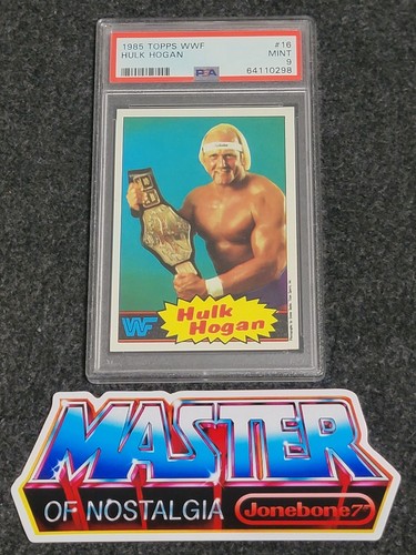 1985 Topps HULK HOGAN RC Rookie PSA 9 WWF #16 Hulkamania WWE Wrestling ...