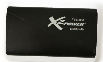 X2 POWER - Portable Power Bank Battery Charger 7800mAh - 2 USB, 1 USB ...