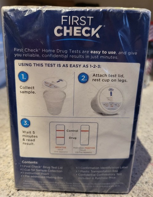 First Check Home Drug Cup Test Marijuana 1 Count for sale online | eBay