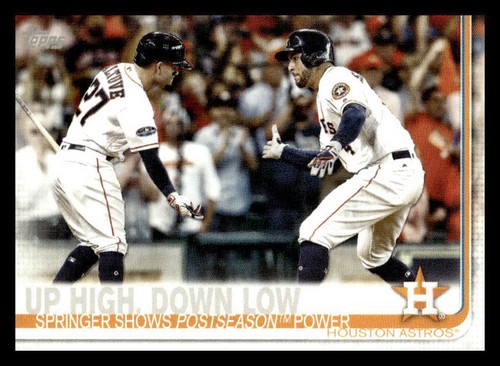 2019 Topps Mini Up High, Down Low CPC, CL Print Run: 291 447 Houston ...