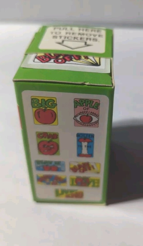 VINTAGE RARE 1983 KELLOGG'S APPLE JACKS MINI CEREAL BOX W/ STICKER ROLL ...