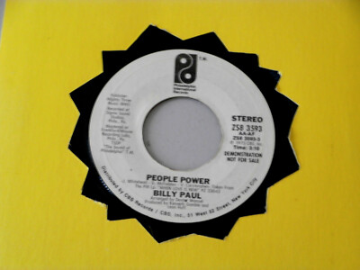 BILLY PAUL~ PEOPLE POWER~RARE PROMO~ MINT~ PIR RECORDS ~SOUL | eBay