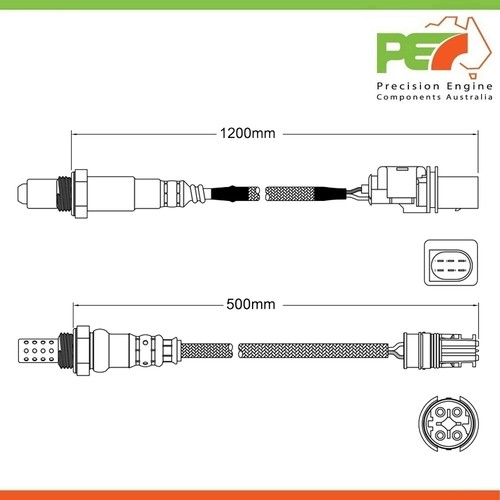 2x New * OEM * Pre-Cat & Post-Cat Oxygen Sensors For BMW 135i 3.0L Twin ...