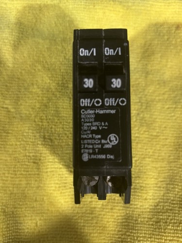 EATON CUTLER HAMMER BR3030 Tandem Circuit Breaker 30 A3030 | eBay