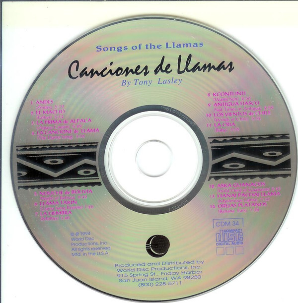 Tony Lasley Canciones De Llamas CD Album 1994 (VG / NM) Latin | eBay