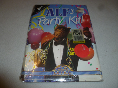 BRAND NEW SEALED IN BOX COMPUTER PC IBM GAME ALFS PARTY KIT BOX OFFICE ...