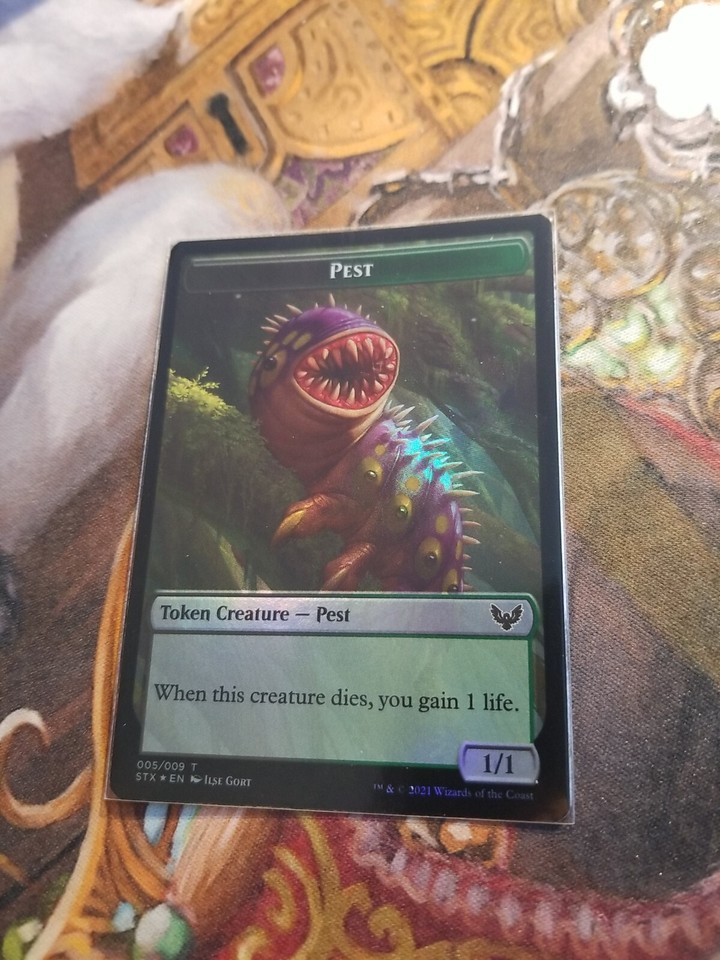 Spirit / Pest Token Foil MTG Strixhaven - Pack Fresh - | eBay