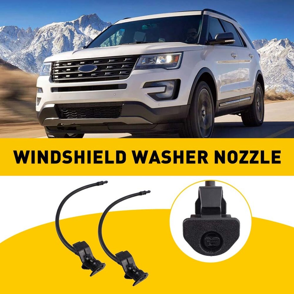 2X Windshield Wiper Washer Nozzle Sprayer For Ford Explorer 2011-2018 ...