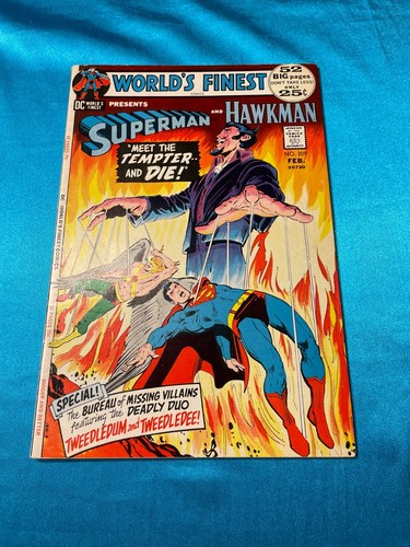 WORLD'S FINEST # 209, FEB. 1972, SUPERMAN AND HAWKMAN! NEAL ADAMS COVER ...