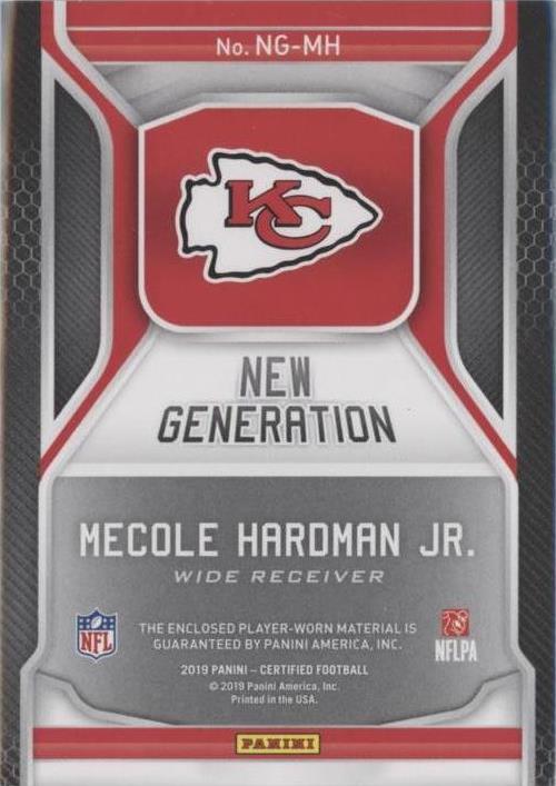 2019 Panini Certified Mecole Hardman Jr. #NG-MH for sale | eBay