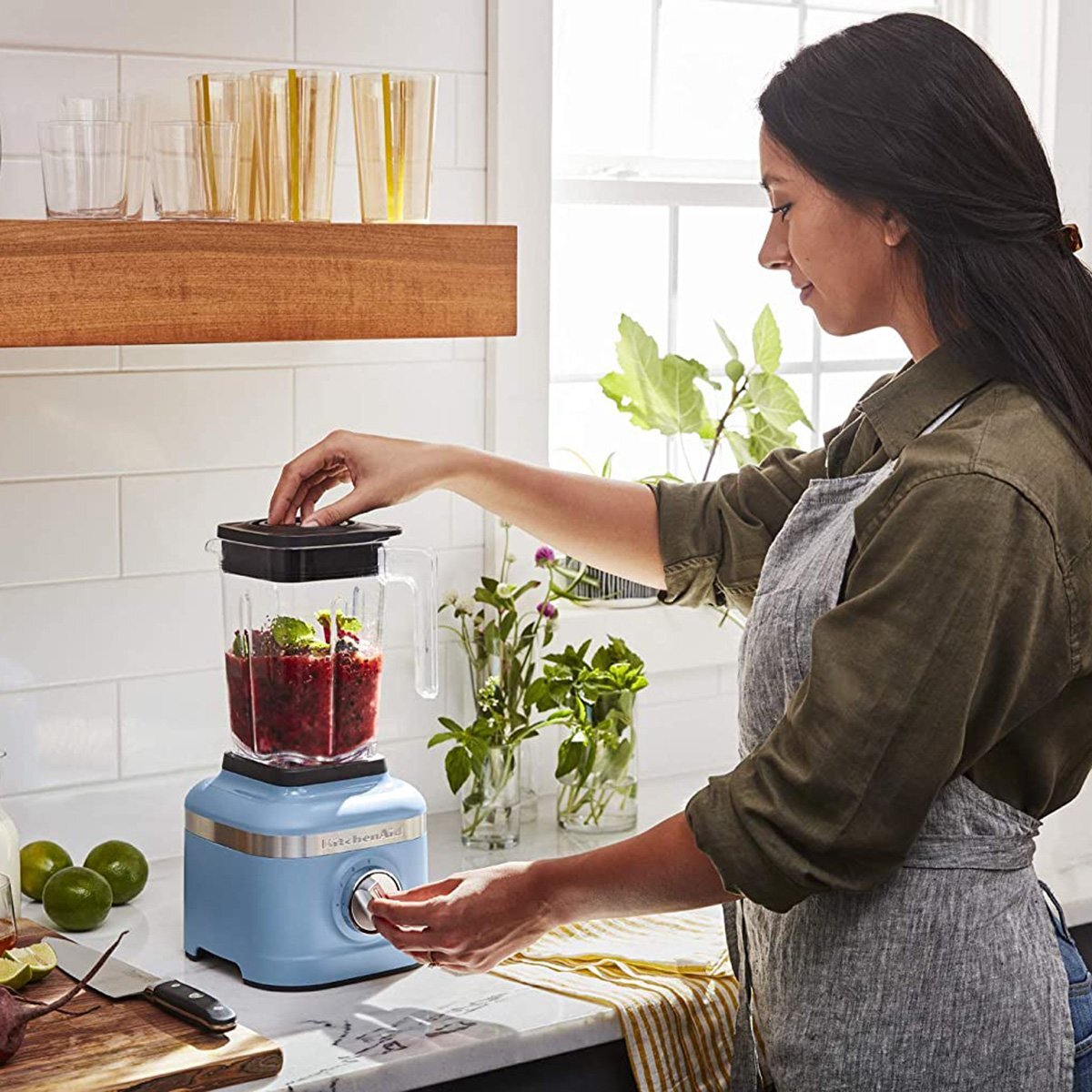 KitchenAid K150 3-Speed Blender + 2 Personal Jars | Blue Velvet | eBay