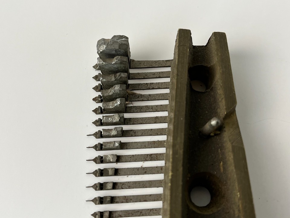 Antique Music Box Comb Disc Changer Regina Corona ? 5 3/8" 4 Hole Part ...