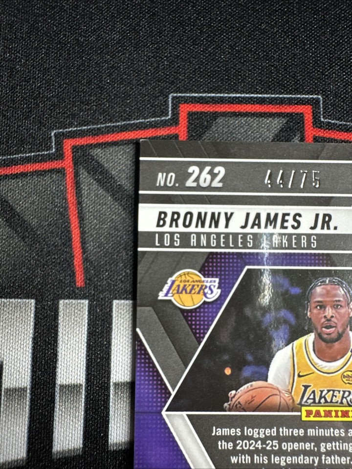 2024 Mosaic Bronny James Jr. NBA Debut #262 RC Blue Fluorescent Mosaic ...