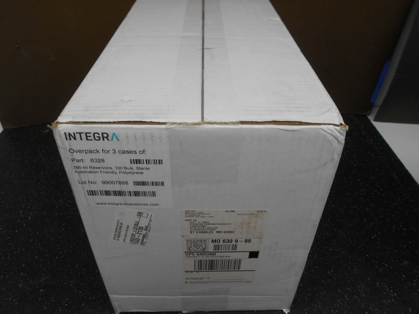 INTEGRA 6328 300mL STERILE AUTOMATION FRIENDLY RESERVOIRS SEALED BOX OF ...