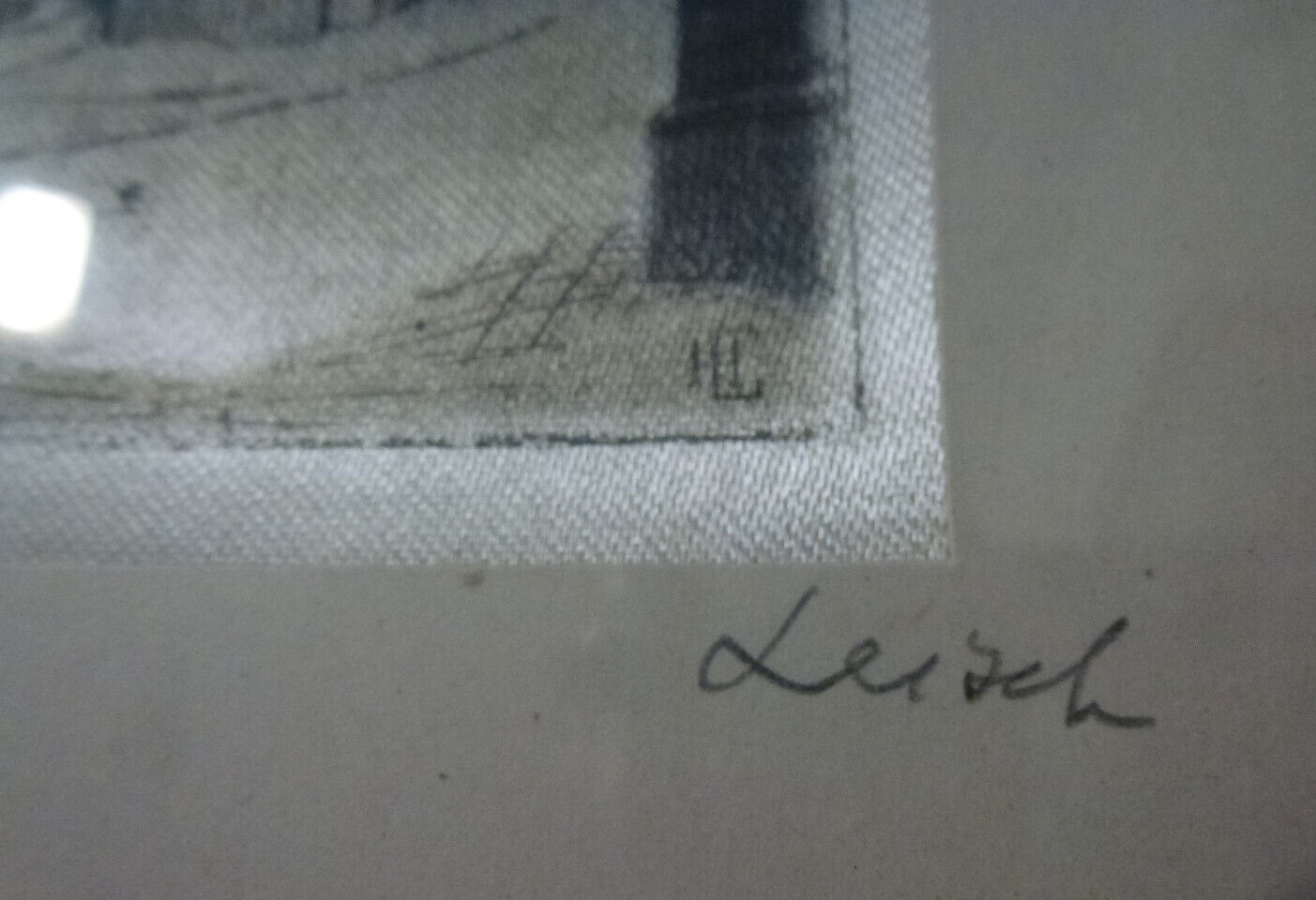 colorierte Radierung auf Seide - Wien Karlskirche - sign Hans Leisch ...