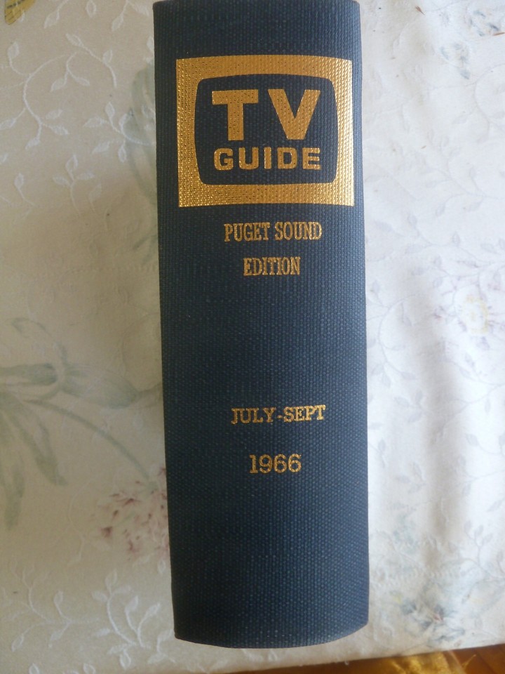 1966 TV GUIDE BOUND VOLUME July-Sept / Puget Sound Edition | eBay