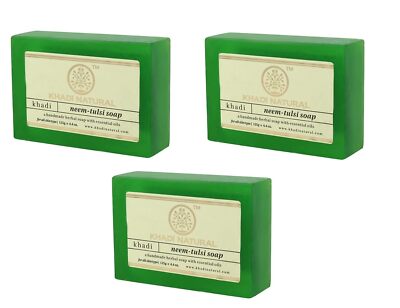 Khadi Natural neem tulsi Soap Natural Handmade Soap Herbal Bathing Soap 125gm | eBay Australia