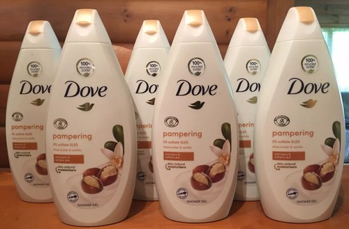Lot of (6) Dove Pampering with Shea Butter & Warm Vanilla Body Shower ...