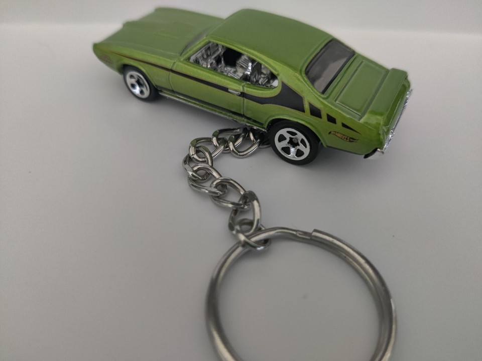 1969 Pontiac GTO Keychain Key Ring Light Green With Black Stripes | eBay