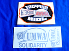 Lot of 2 Vintage United Mine Workers Labor Union UMWA Decals / Stickers ...