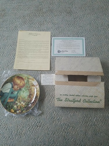 Michael's Miracle 1982 Stratford Collection Plate COA paperwork ...