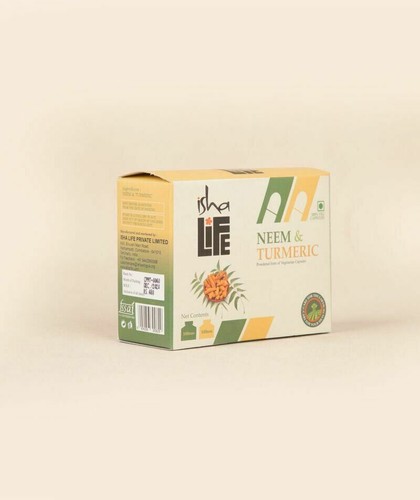 Isha Life Neem & Turmeric Powdered in Veg Caps - Combo Pack 100 Pcs ...