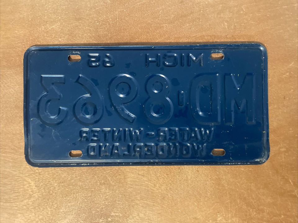1965 Michigan License Plate # MD-8963 | eBay