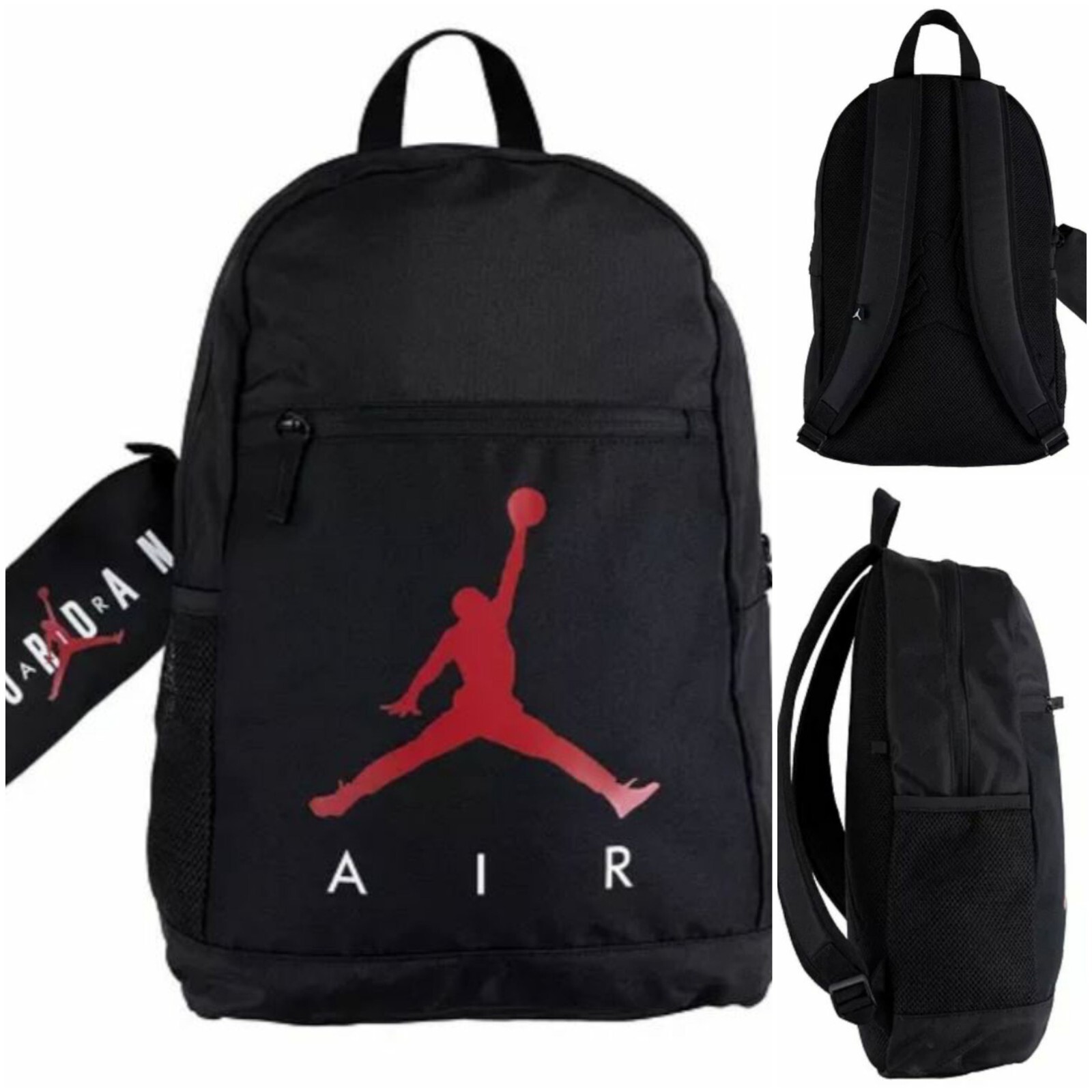 NIKE AIR JORDAN BACKPACK LARGE (BRAND NEW) 2 PC SET BLK | eBay