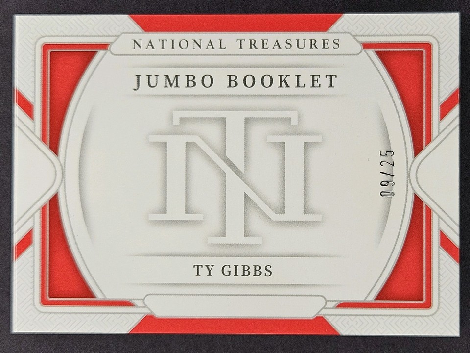 2025 National Treasures Ty Gibbs Jumbo Booklet /25 Race-Used NASCAR | eBay