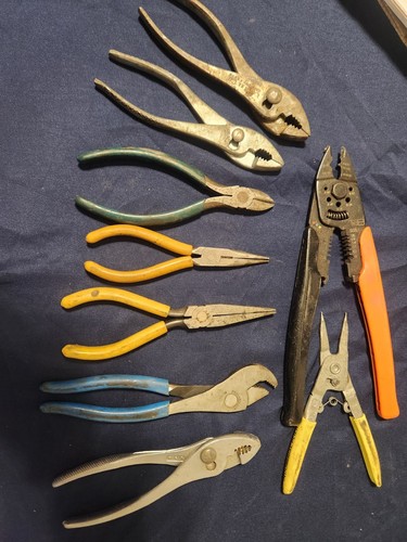 LOT OF 9 ASSORTED PLIERS | eBay