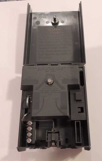 AT&T Outdoor Telephone Network Interface Device Protector 2 PR Nid Snid ...