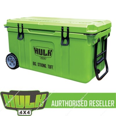 HULK 4x4 75L PORTABLE ICE COOLER BOX ESKY ON WHEELS & FOLDING HANDEL ...