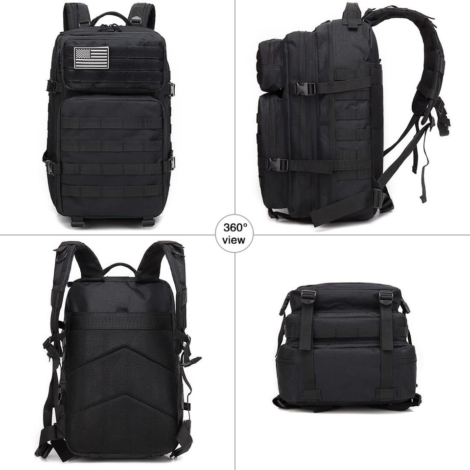 50L Large Capacity Men Army Military Tactical Backpack Molle 3 Day ...