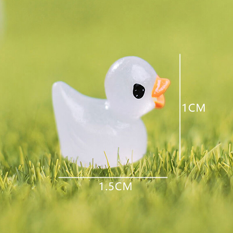 10PCS Mini Luminous Resin Ducks Glow in The Dark Miniature OrnameJL | eBay