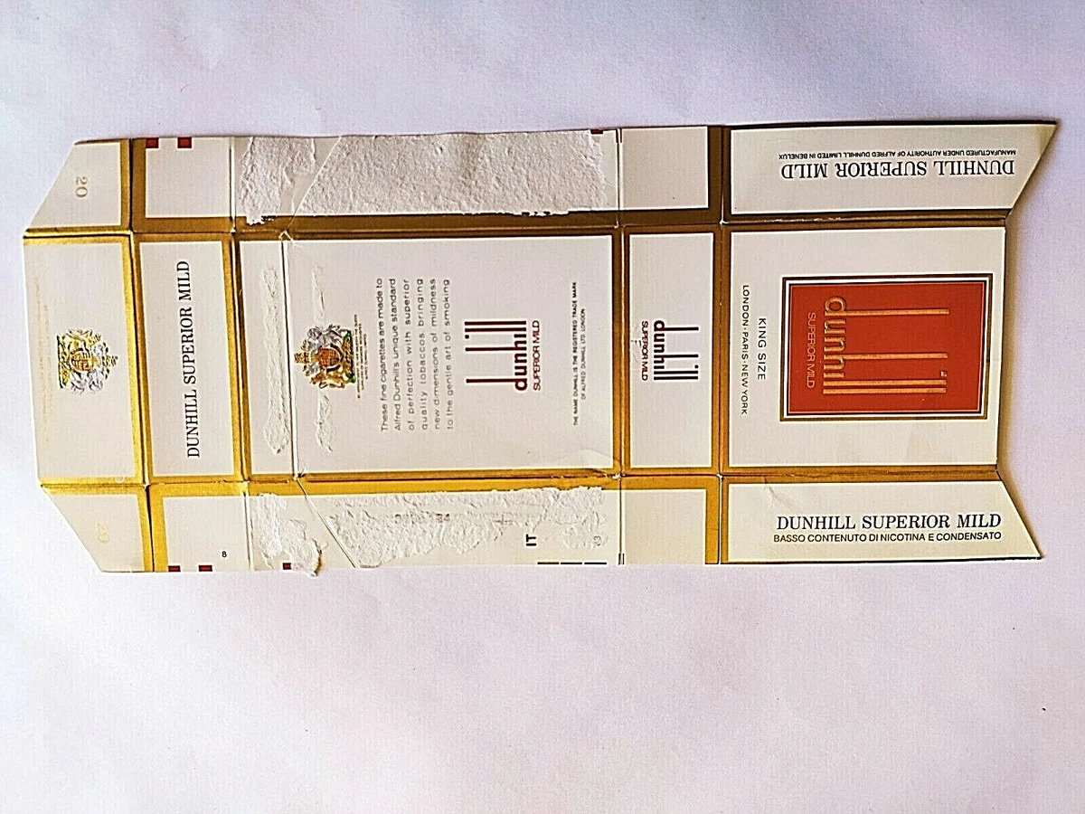 GREECE USED EMPTY CIGARETTES BOXES DUNHILL