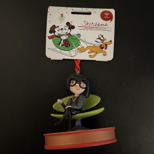 Disney Store Sketchbook The Incredibles Edna Talking Christmas Ornament ...